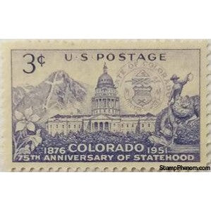United States of America 1951 Colorado Capitol, Mt of the Holy Cross ...