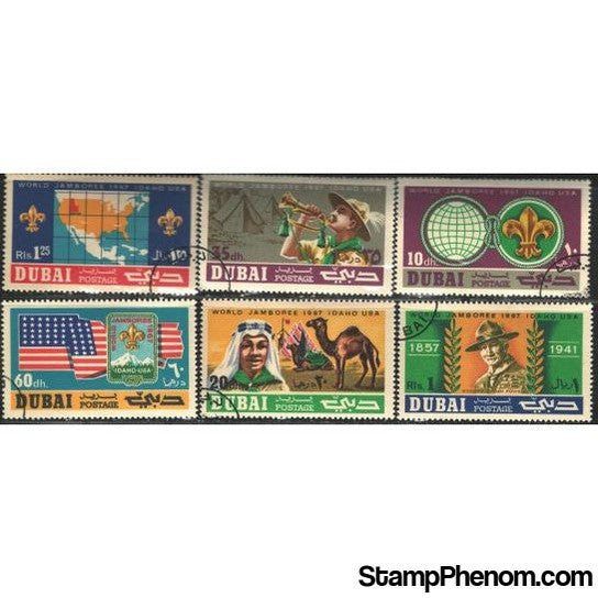 Dubai Scouting , 6 stamps – StampPhenom