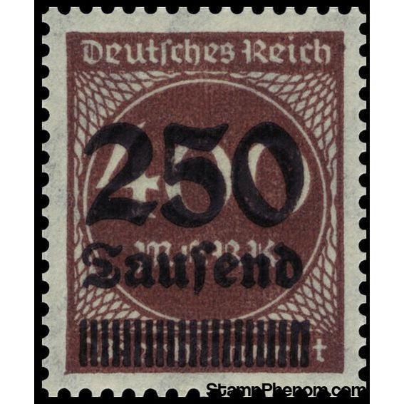 Germany 1923 Surcharge - 250T on 400m (numbers) – StampPhenom