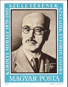 Hungary 1975 Count Károlyi (1875-1955), first president of the republi ...