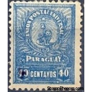 Paraguay 1902 Seal of the Treasury - large figures – StampPhenom