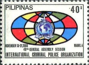 Philippines 1980 INTERPOL Emblem and Globe – StampPhenom