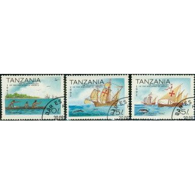 Tanzania Ships , 3 stamps – StampPhenom