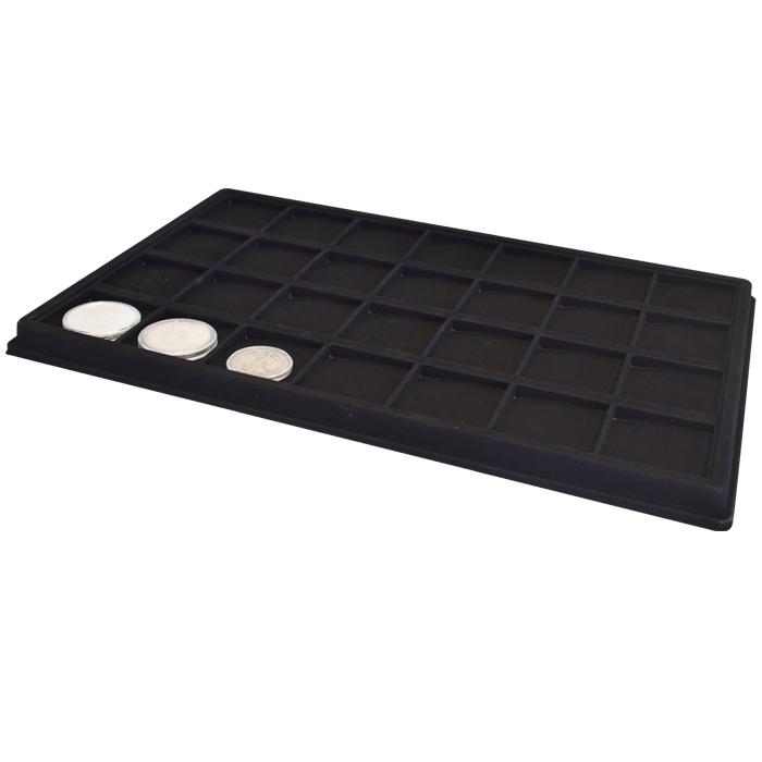 Black Coin Display Tray - (28 Slots) – StampPhenom